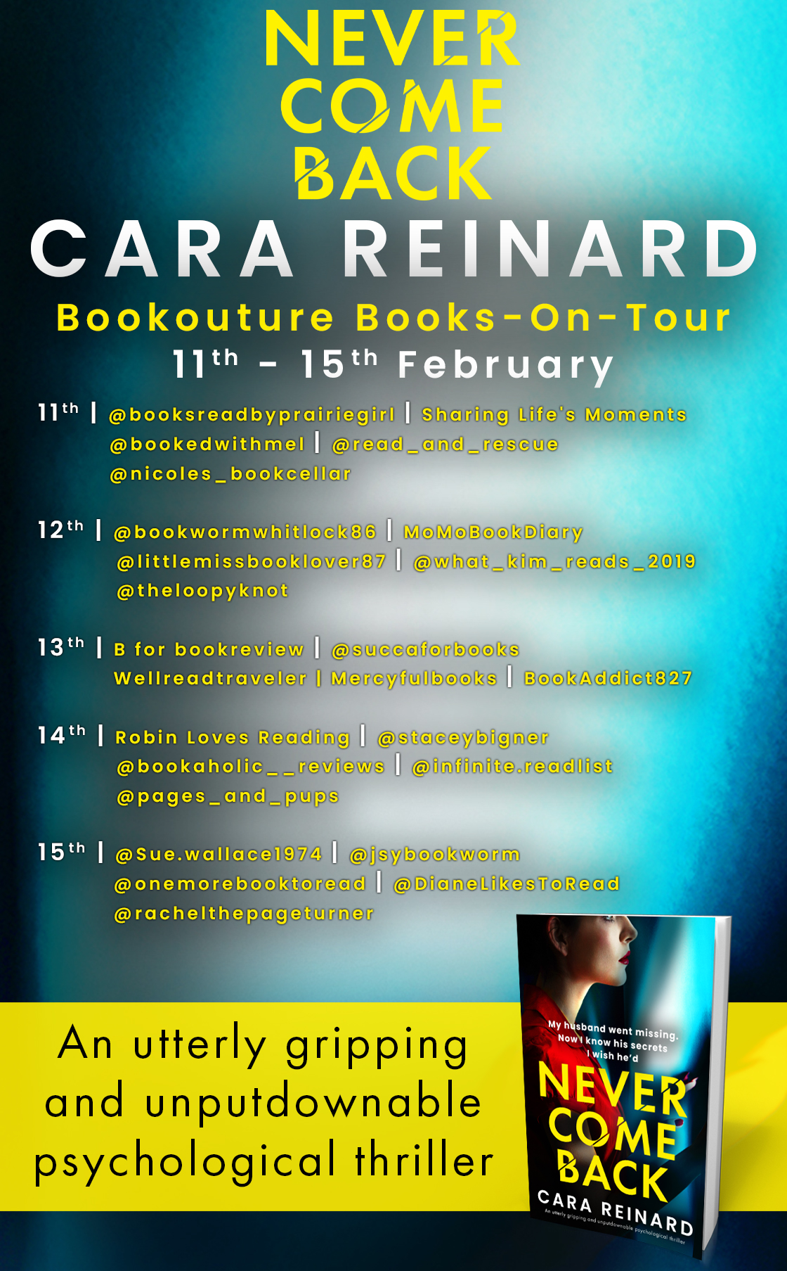 Never Come Back by Cara Reinard – MoMoBookDiary